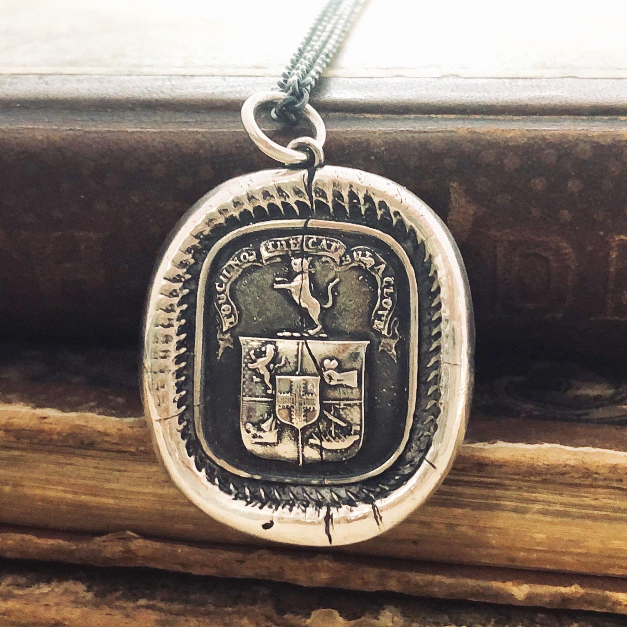 Cat Wax Seal Crest - Shannon Westmeyer Jewelry